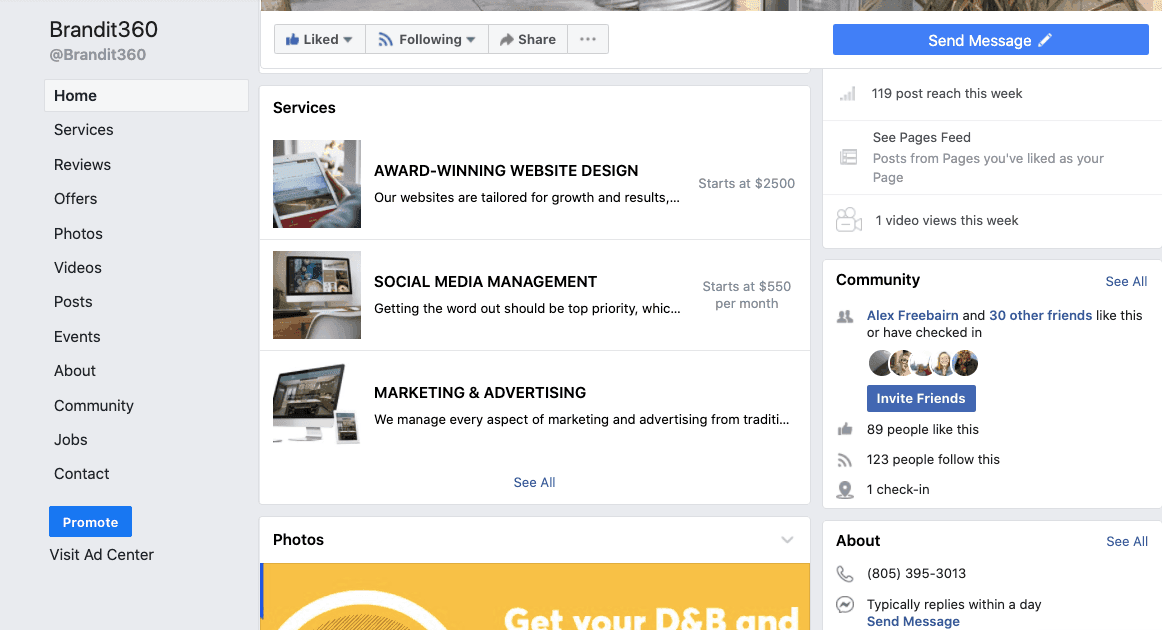 How To Like Another Facebook Page with Your Business Page - Brandit360
